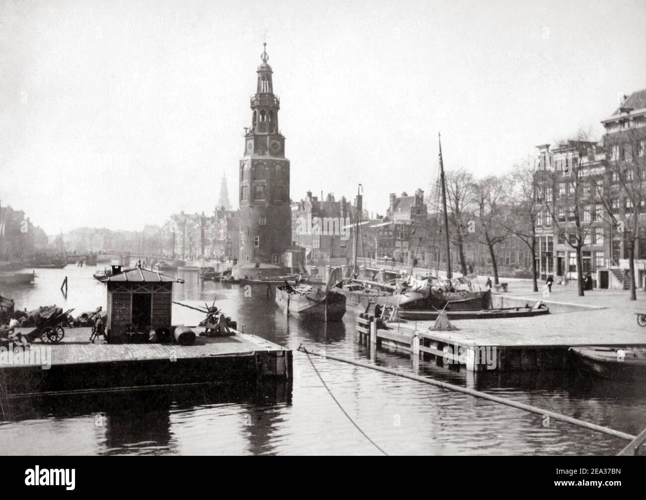 Late 19th century photograph - Mint Tower, Amsterdam, c. 1890 ...