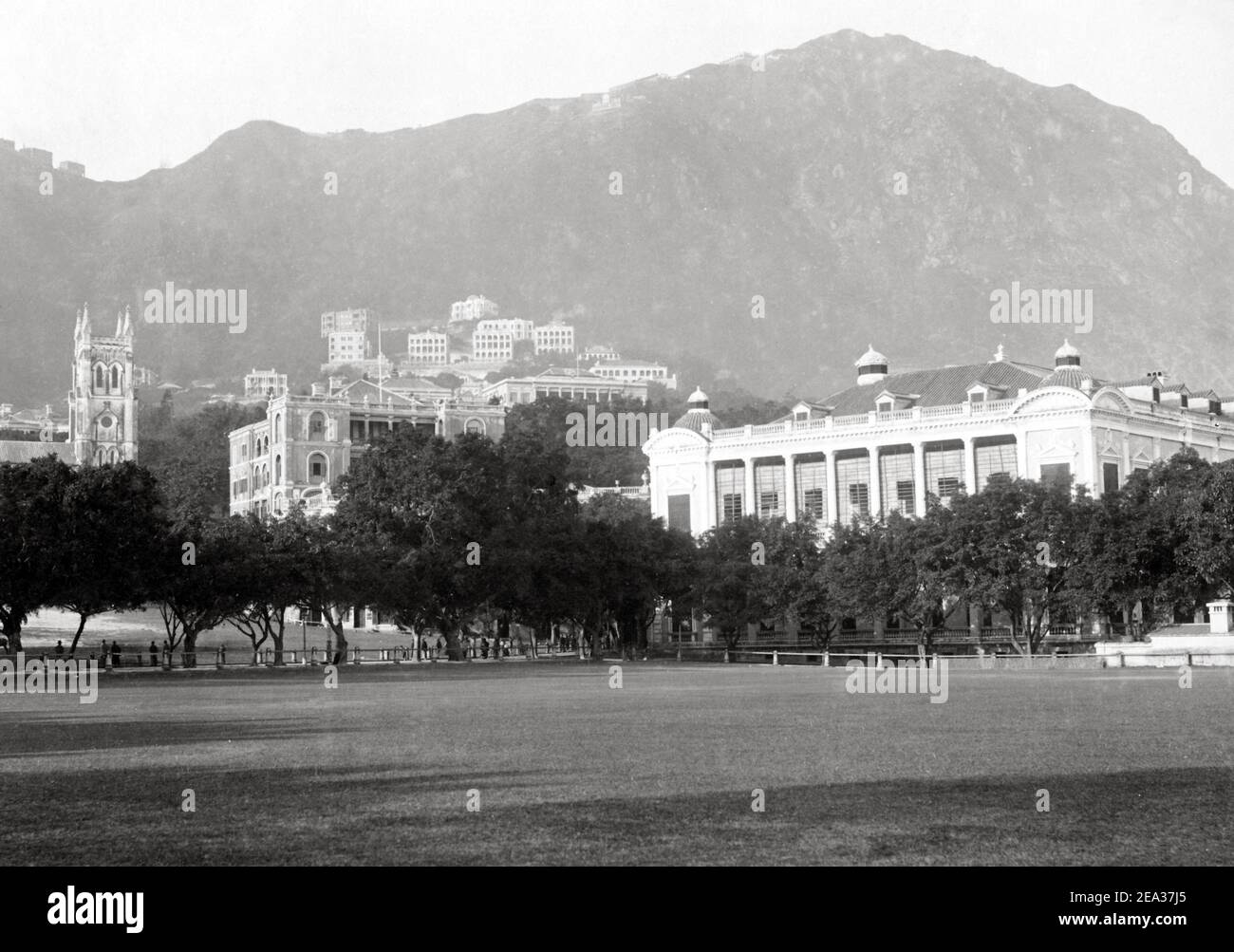 Late 19th century photograph - Public buildings, Hong Kong, c. 1880's ...