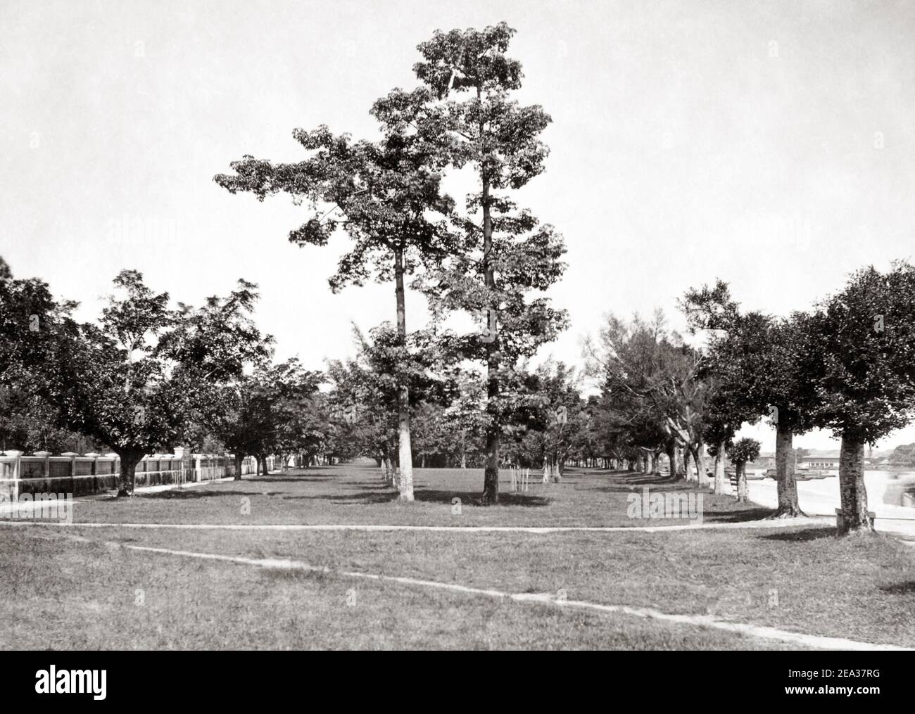 Late 19th century photograph - Shameen, Shamien island Canton ...