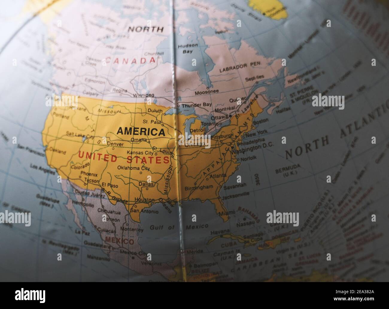 Continent north america detailed hi-res stock photography and images ...
