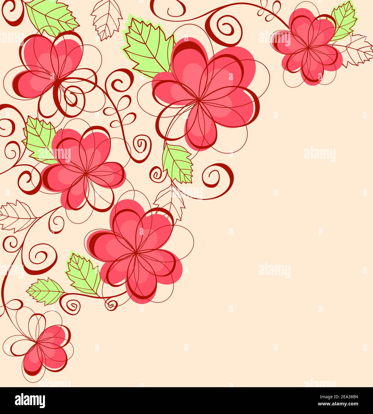 Abstract spring flower pattern for design as a background Stock Vector ...