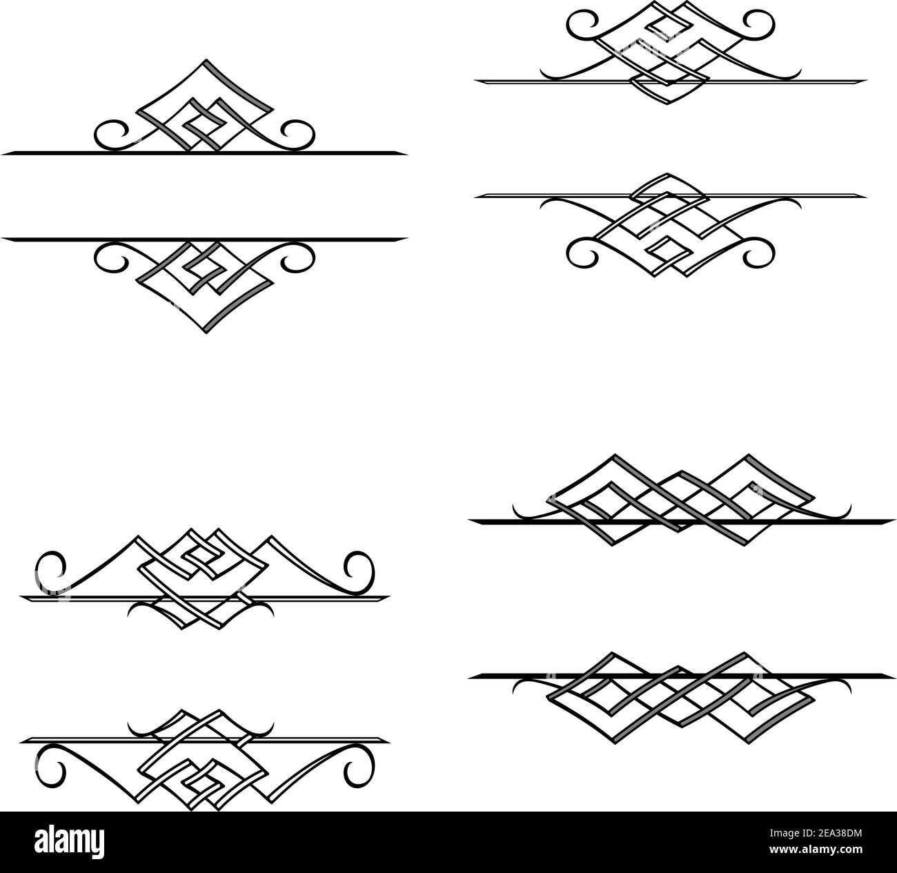 vintage-monograms-and-motifs-in-victorian-style-for-design-stock-vector