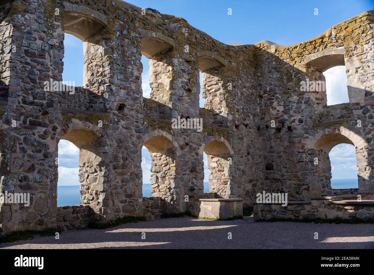 Medieval Castle Brahehus a Swedish Famous landmark By the lake Vattern ...