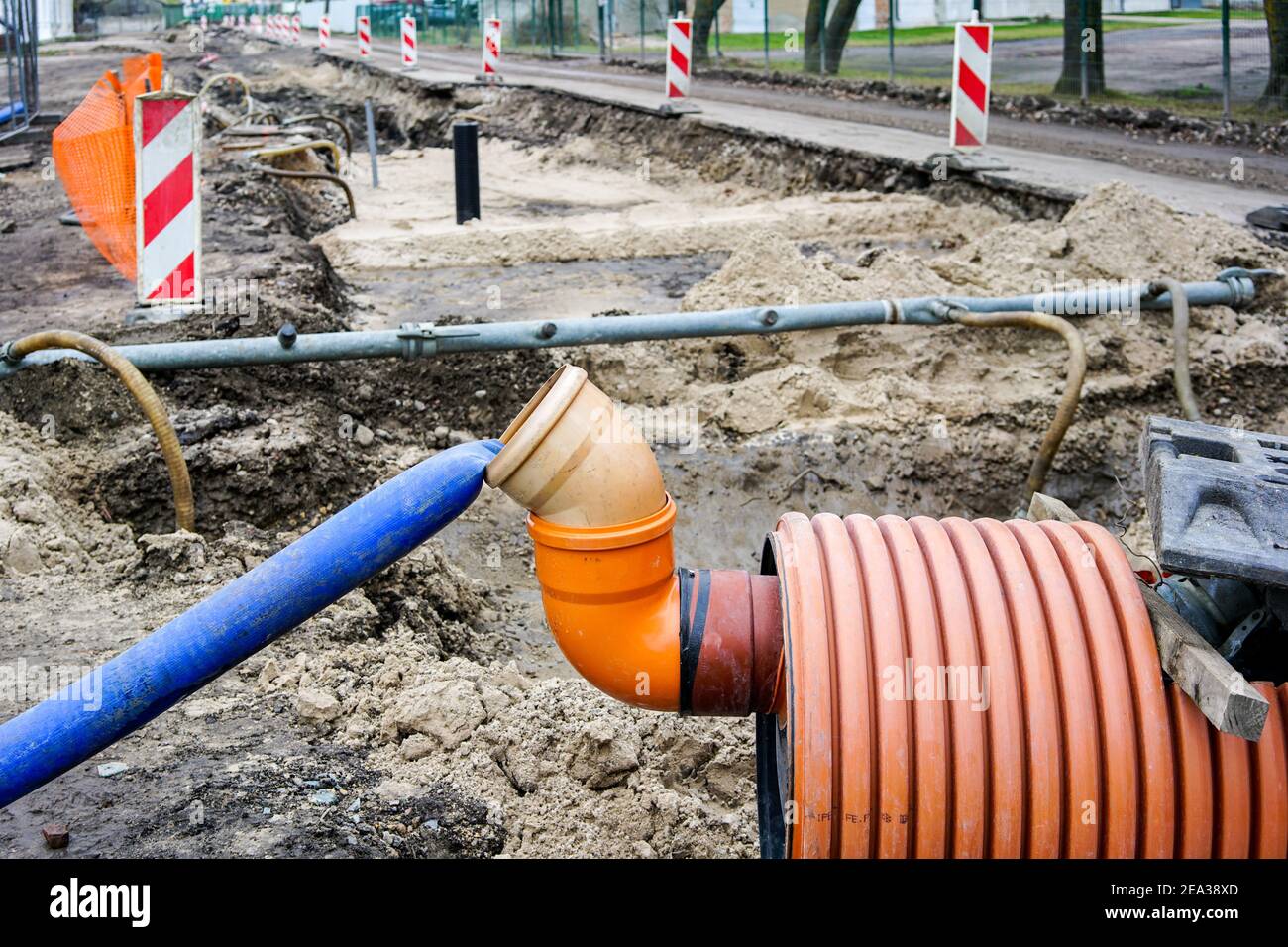 reconstruction of the city street, replacement of underground ...