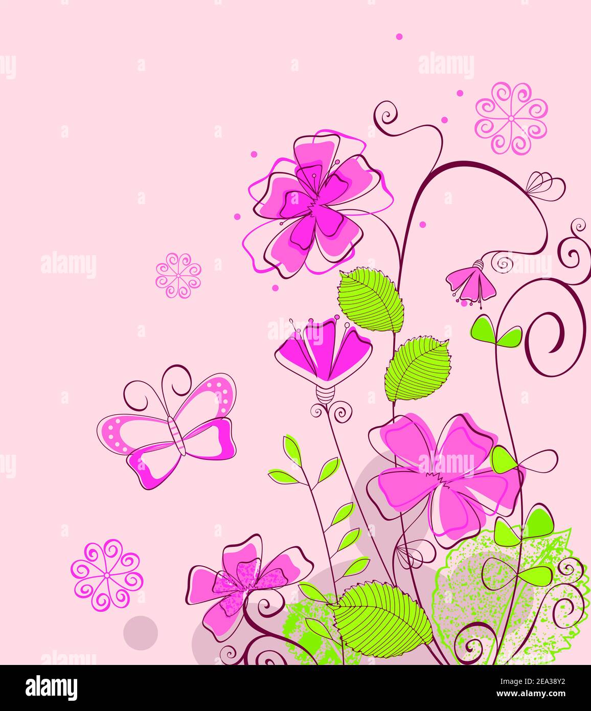 Abstract spring flower pattern for design as a background Stock Vector ...