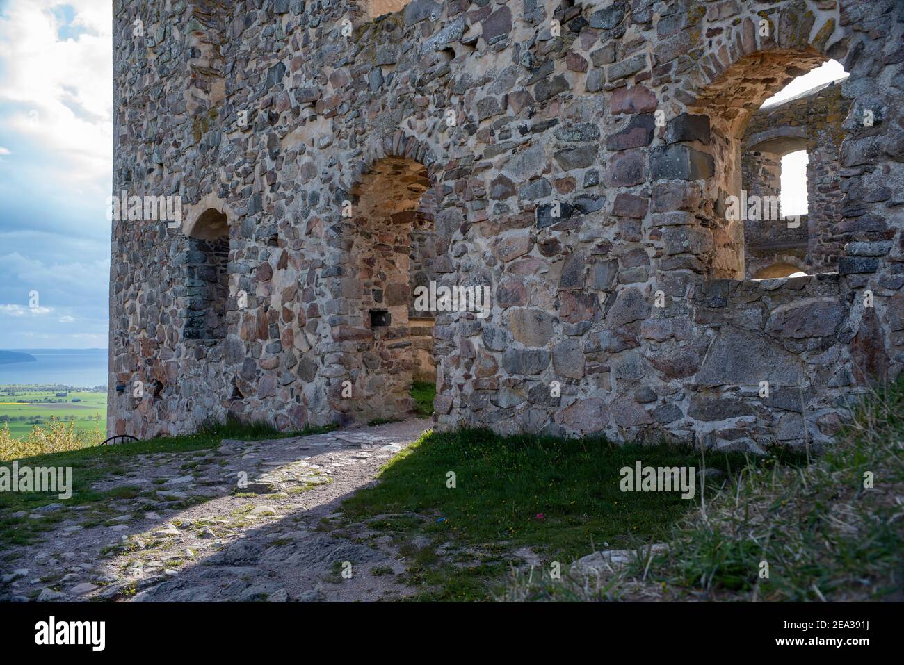 Medieval Castle Brahehus a Swedish Famous landmark By the lake Vattern ...