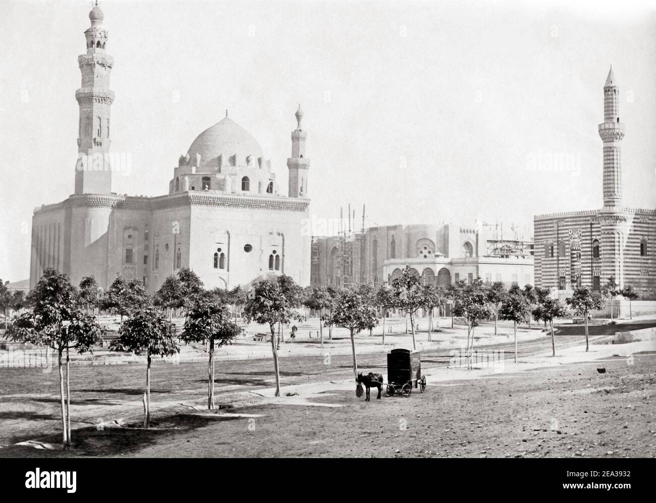 Late 19th century photograph - Sultan Hassan Mosque, Cairo, c.1880's ...