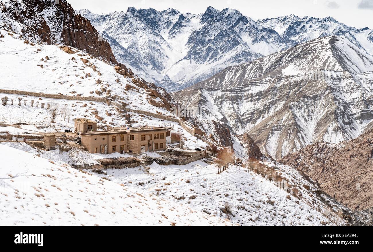 Mountain scenery in Ulley valley, Ladakh Stock Photo - Alamy