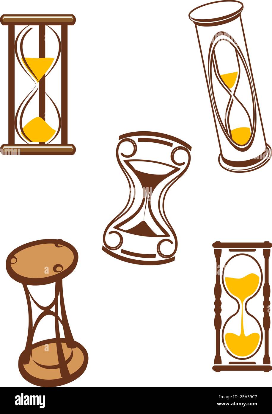 Timer icons stopwatch symbols Stock Vector Images - Alamy