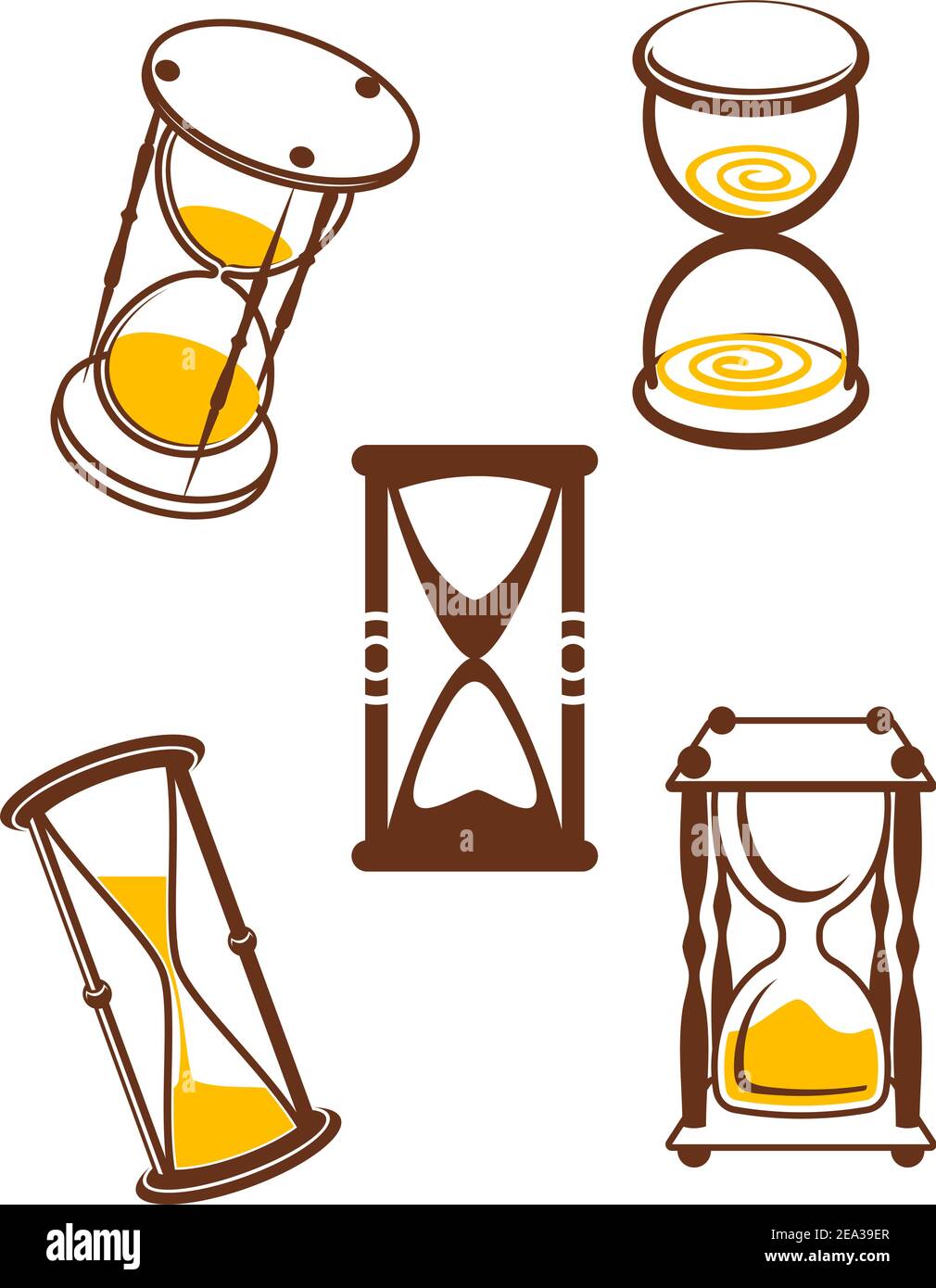 Symbols of time past Stock Vector Images - Alamy