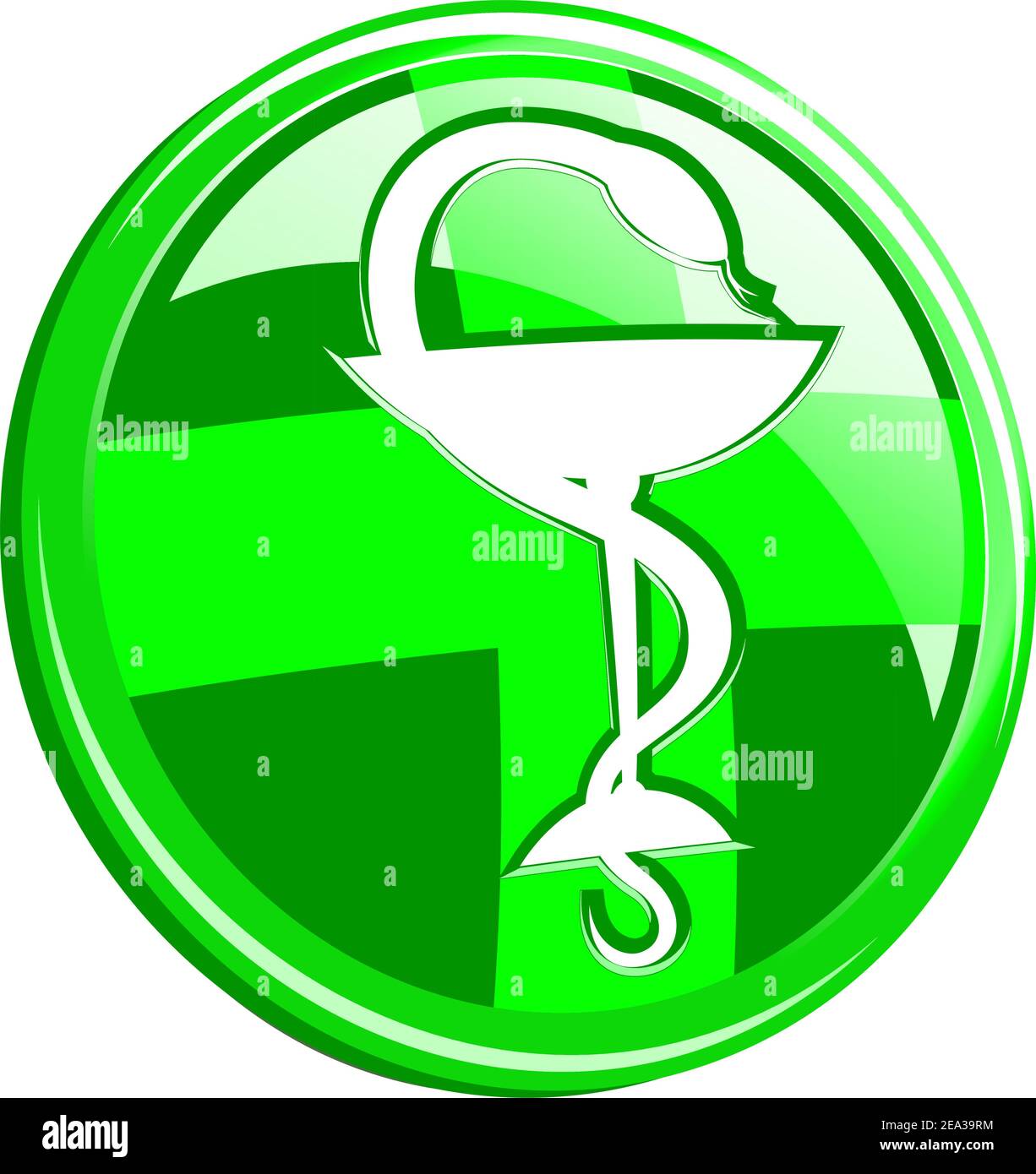 Medicine symbol in glossy style isolated on white Stock Vector Image ...