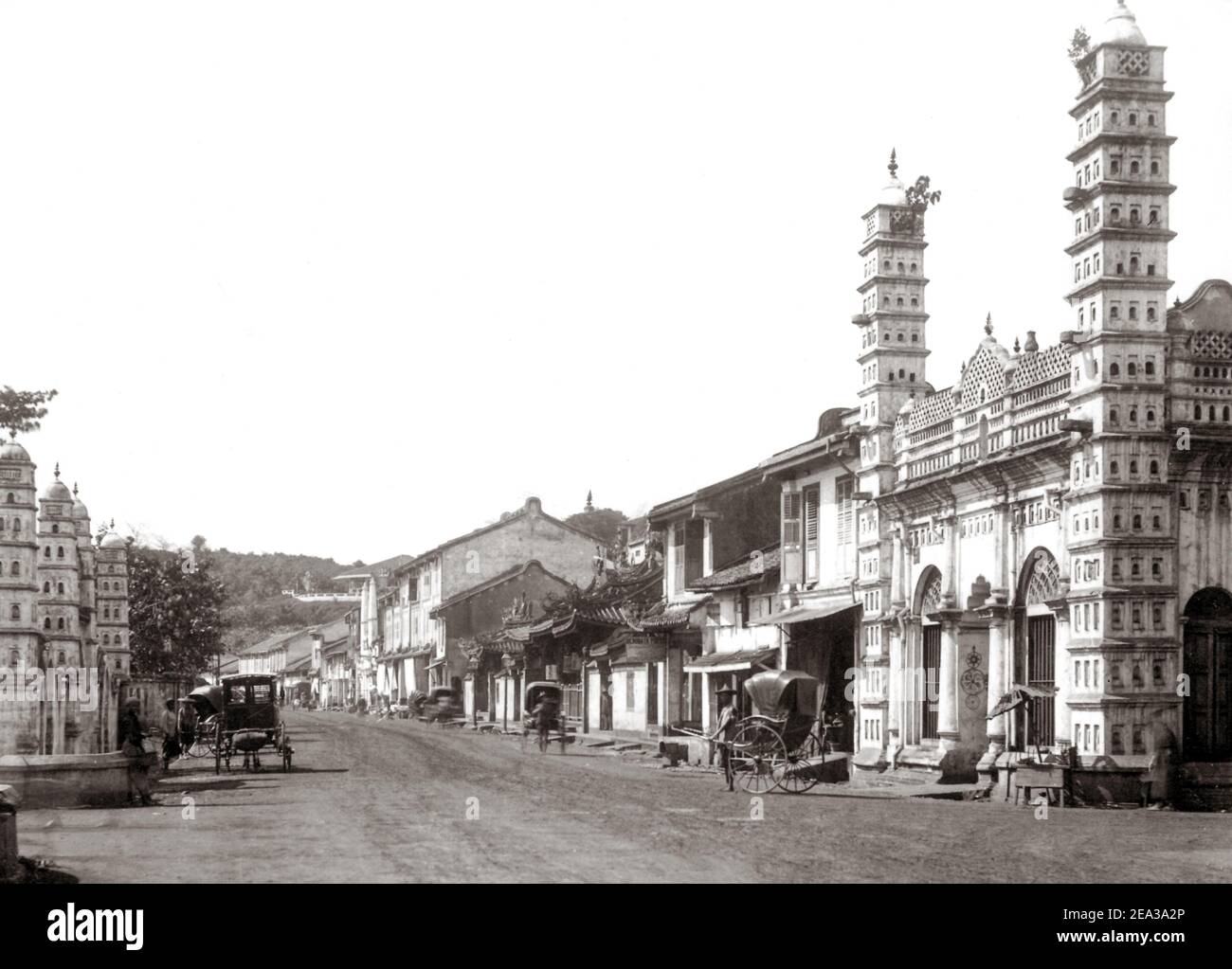Late 19th century photograph - Muslim and Chinese temple and mosque ...