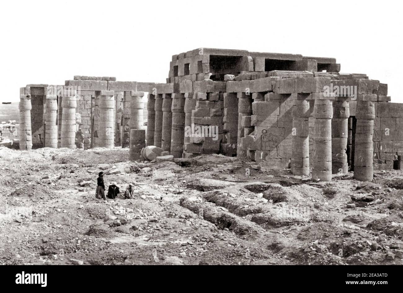 19th century photograph - The Ramesseum, Thebes, Egypt, 1857 (Francis ...