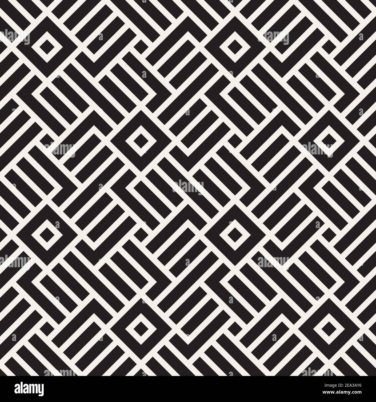 Vector Seamless Pattern Ethnic Stylish Abstract Texture Repeating Geometric Tiles Stock Vector