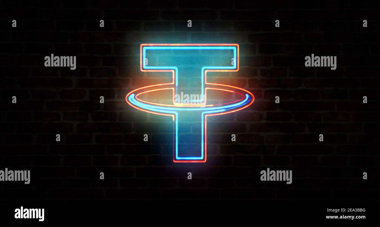 Tether stablecoin symbol, USDT, mastercoin dollar cryptocurrency ...