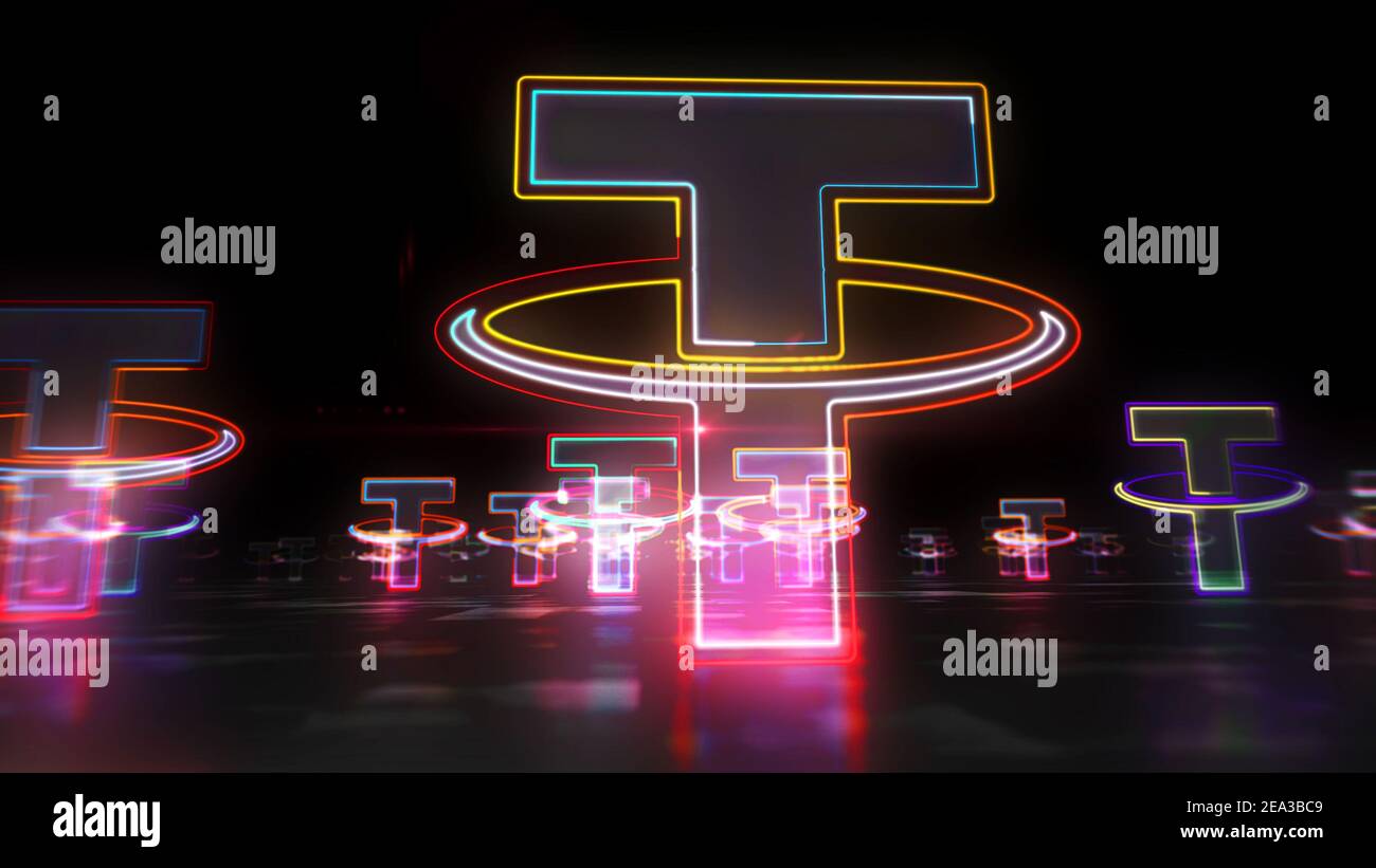 Tether stablecoin symbol, USDT, mastercoin dollar cryptocurrency ...