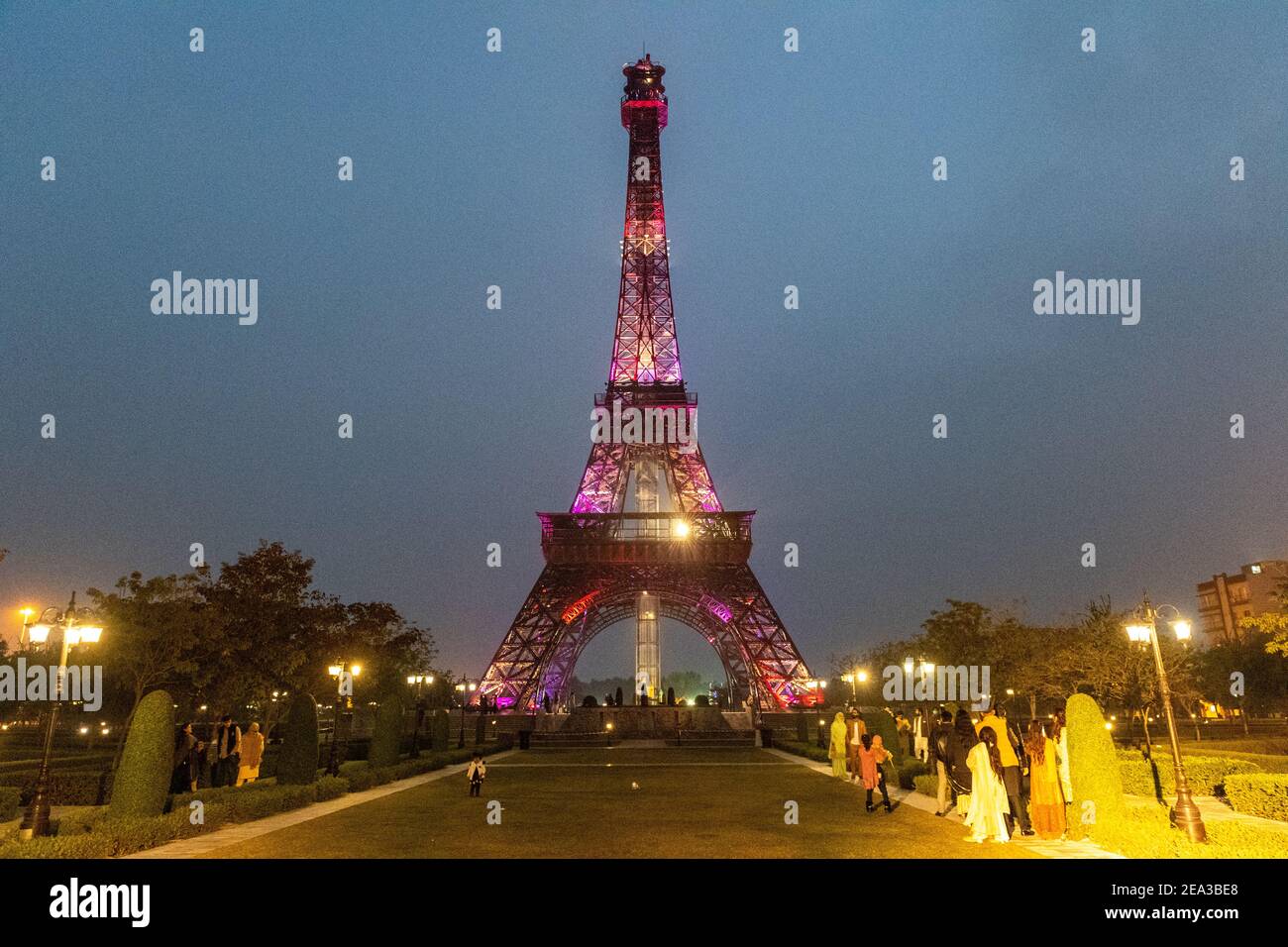 The Eiffel Tower Replica, Bahria Town, Lahore, Punjab, Pakistan Stock ...