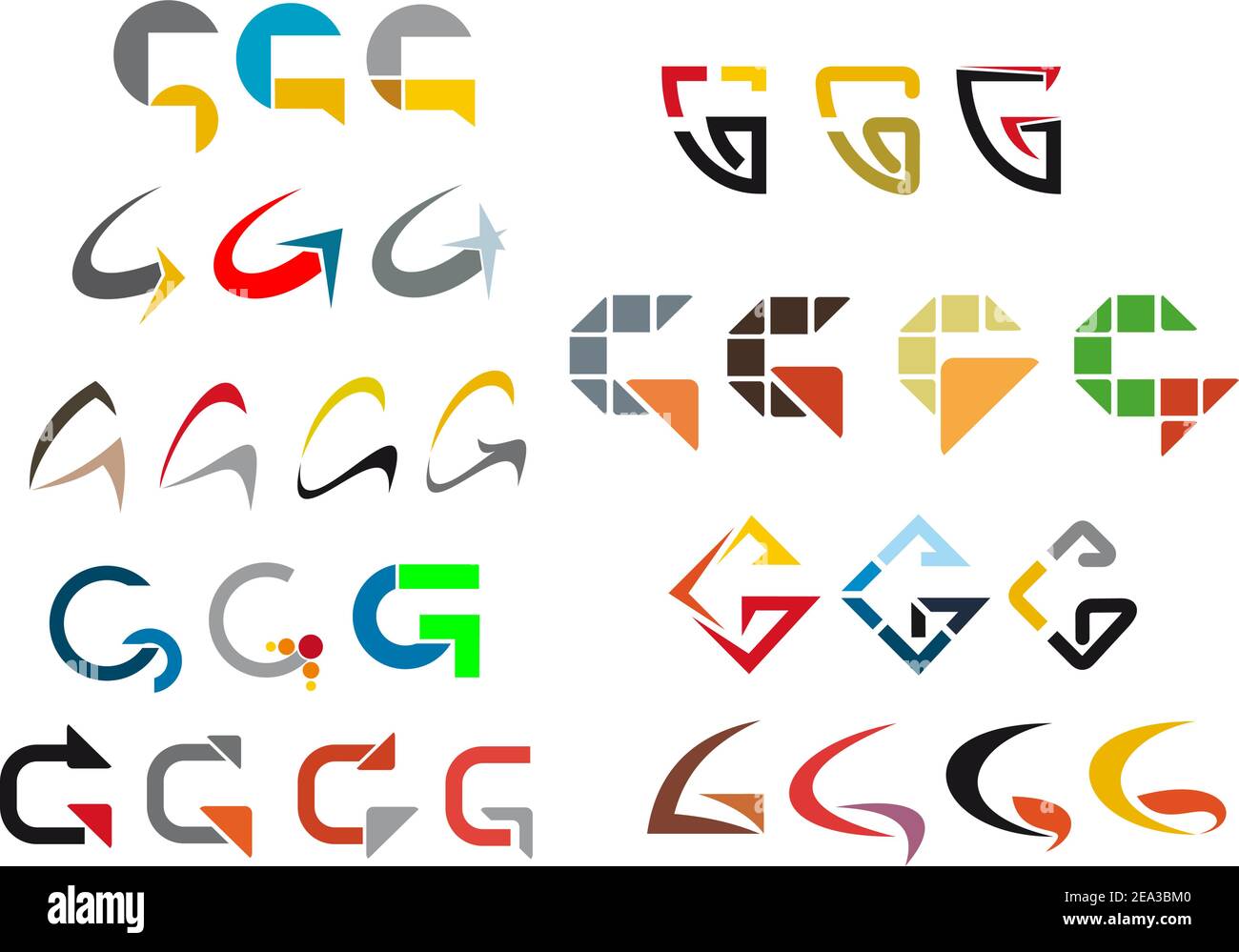 Set of alphabet symbols and elements of letter Stock Vector Image & Art ...