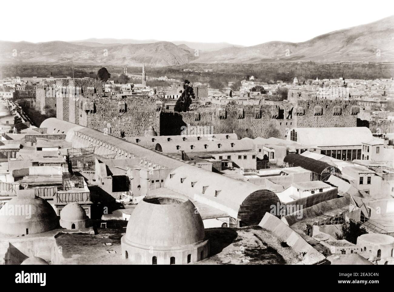Late 19th century photograph - Damascus, Syria, c.1880's view from the ...