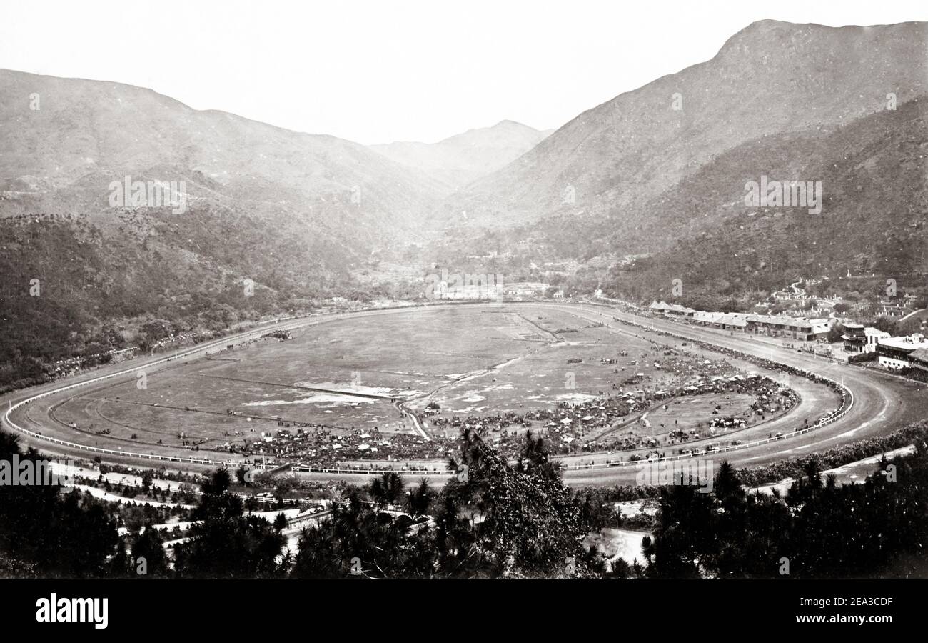 Late 19th century photograph - Happy Valley Racecourse, Hong Kong, c ...