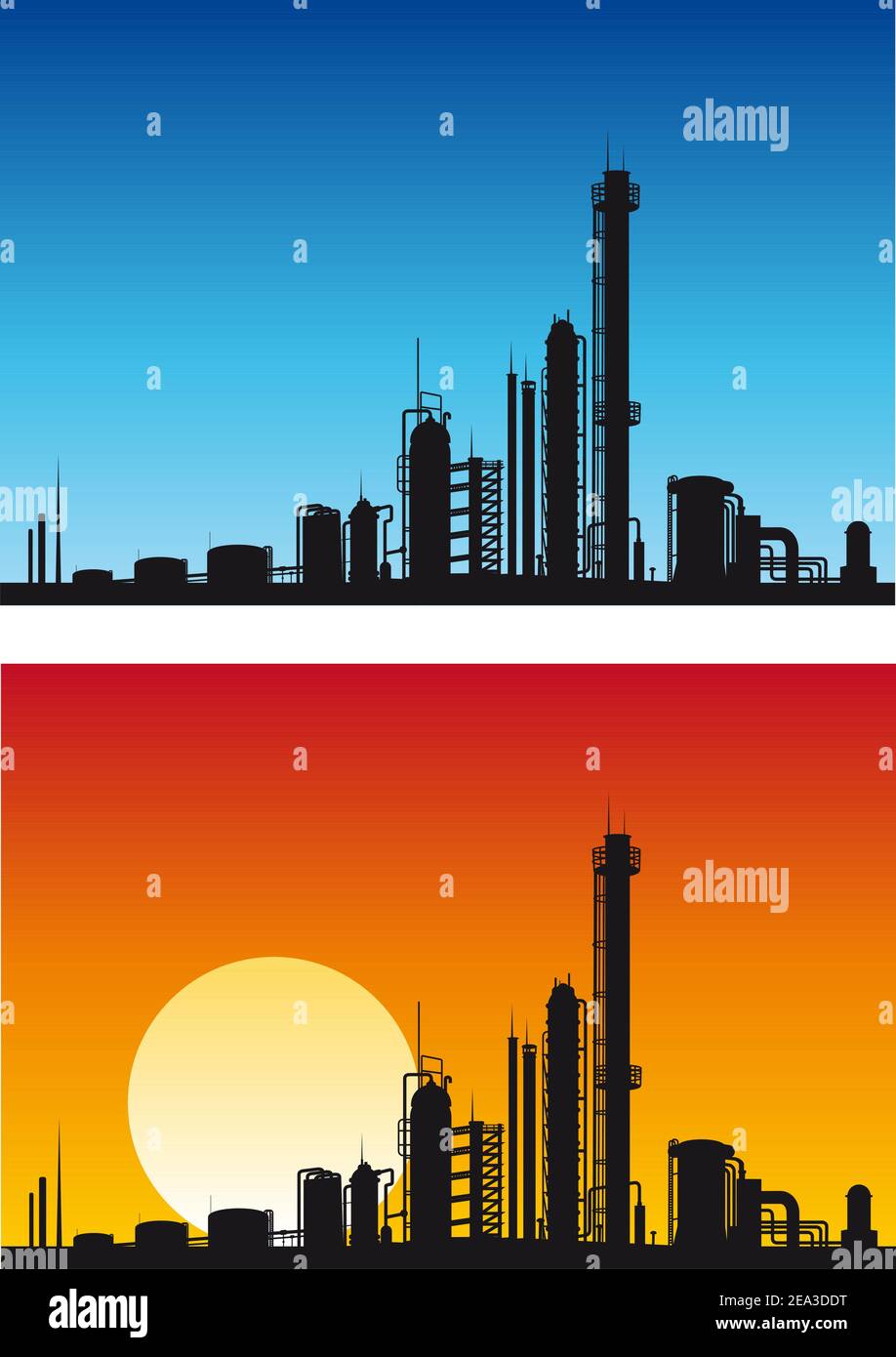 Chemical tower Stock Vector Images - Alamy
