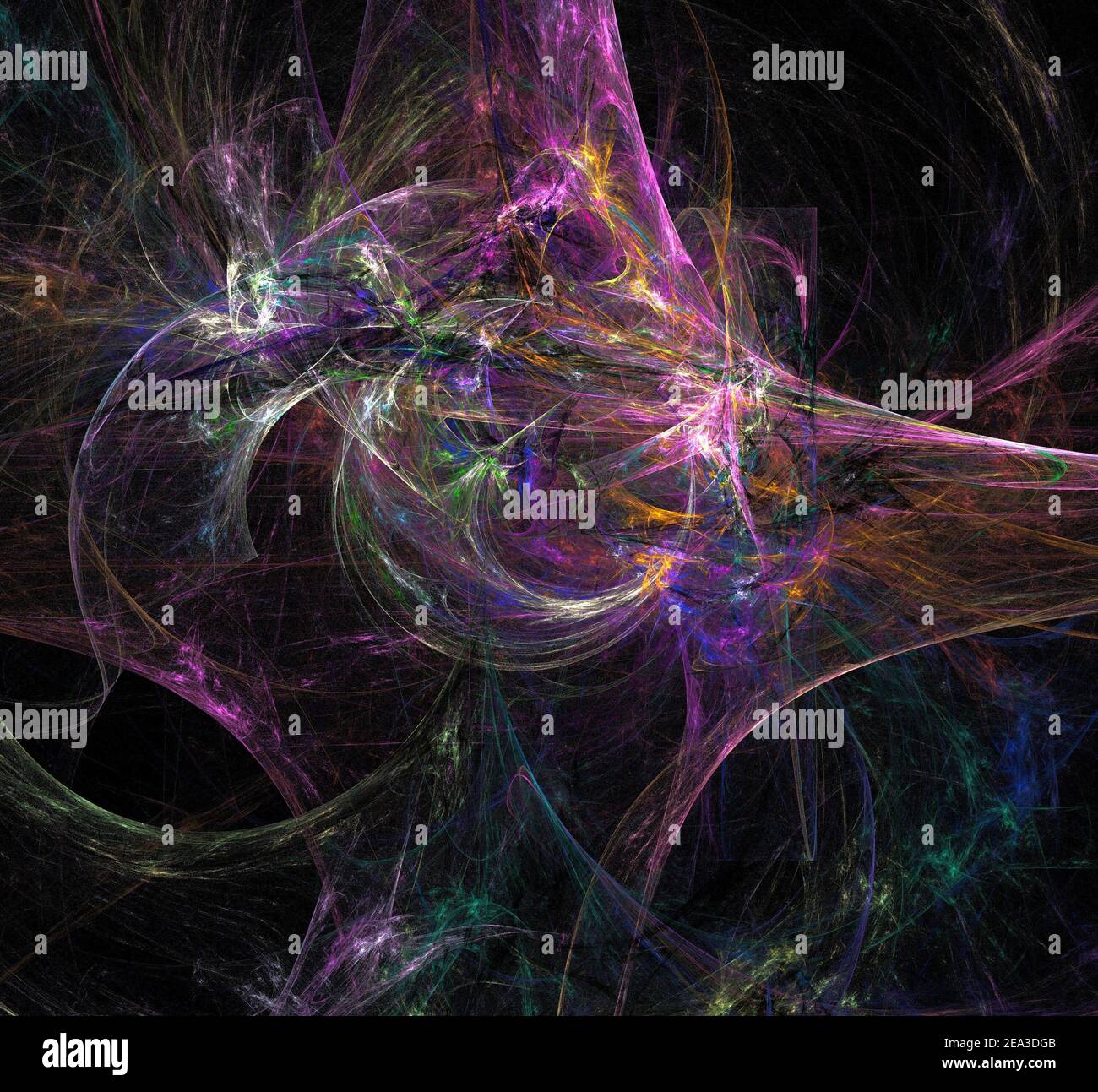 image of one Illustration of digital fractal Stock Photo - Alamy