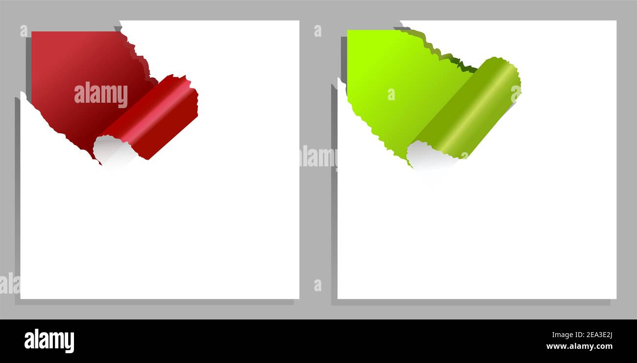 Elements of torn paper with edges for design Stock Vector Image & Art ...