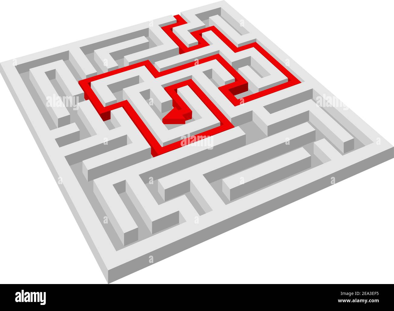 Labyrinth - maze puzzle for non exit concept Stock Vector Image & Art ...
