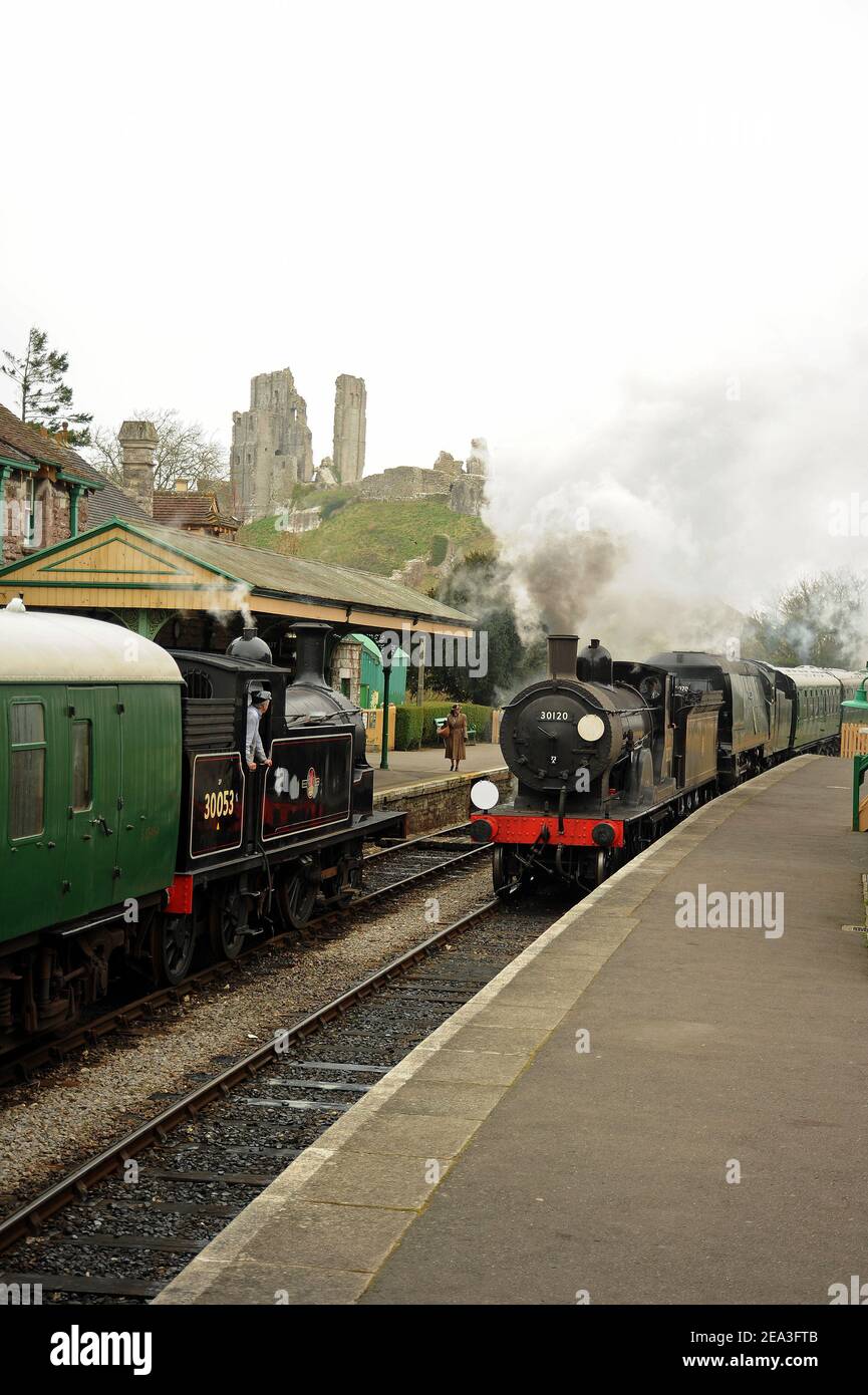 Lswr m7 class steam locomotive hi-res stock photography and images - Alamy