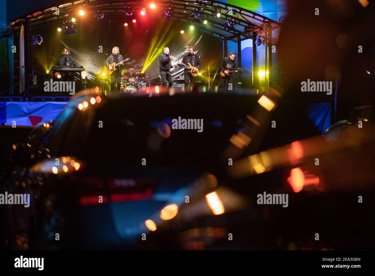 Bonn, Germany. 07th Feb, 2021. The Cologne band "Die Höhner" is on ...