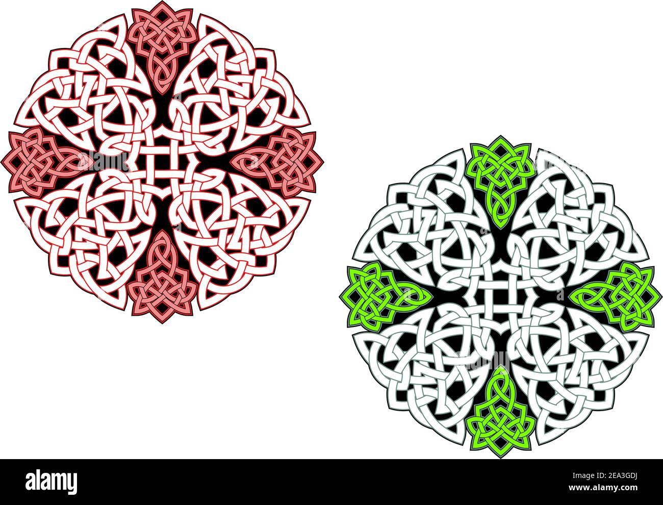 Celtic ornaments and patterns for irish or religious design Stock ...