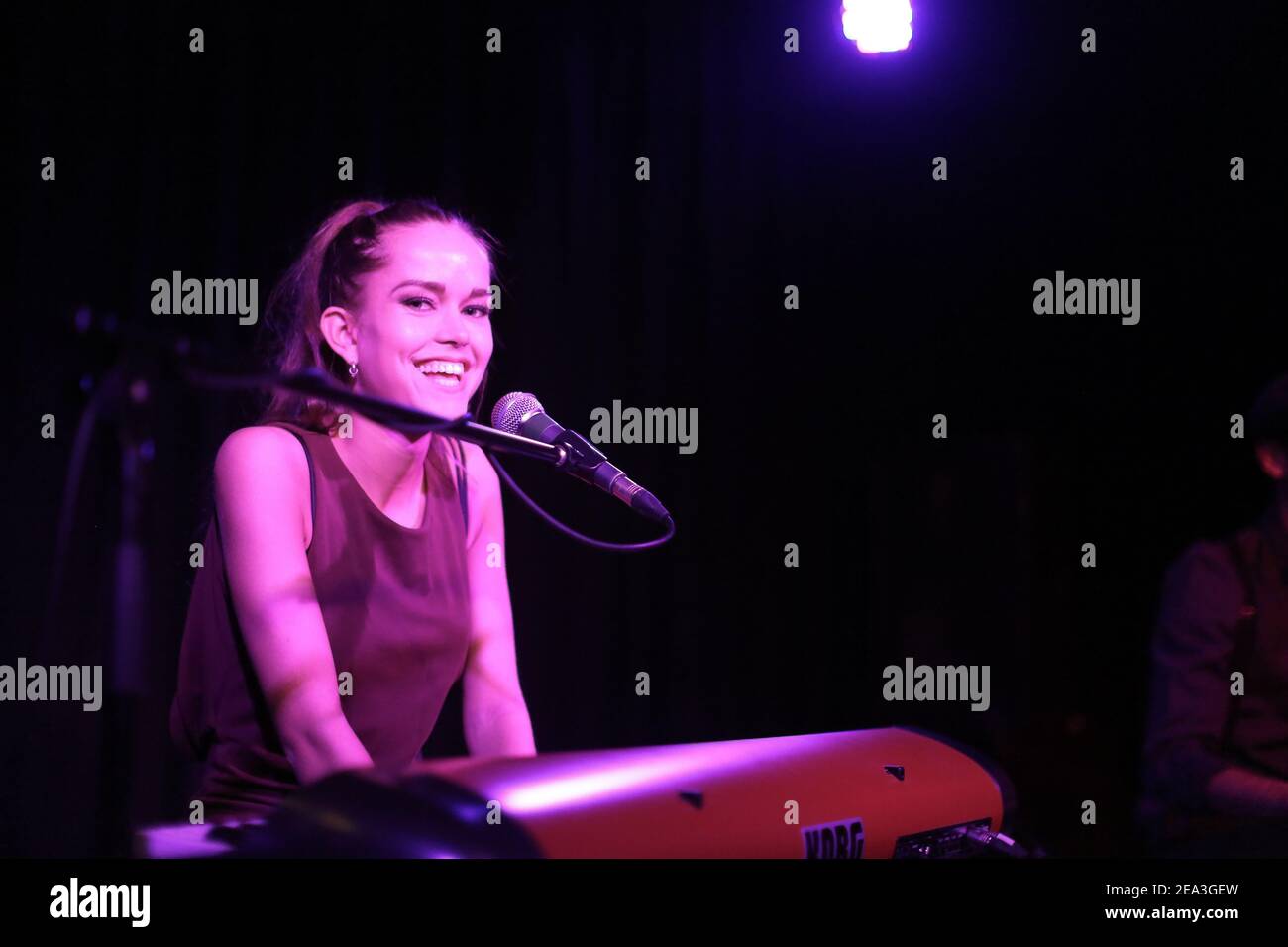 Amanda Mair performing live on stage at the Lexington at the Clash ...