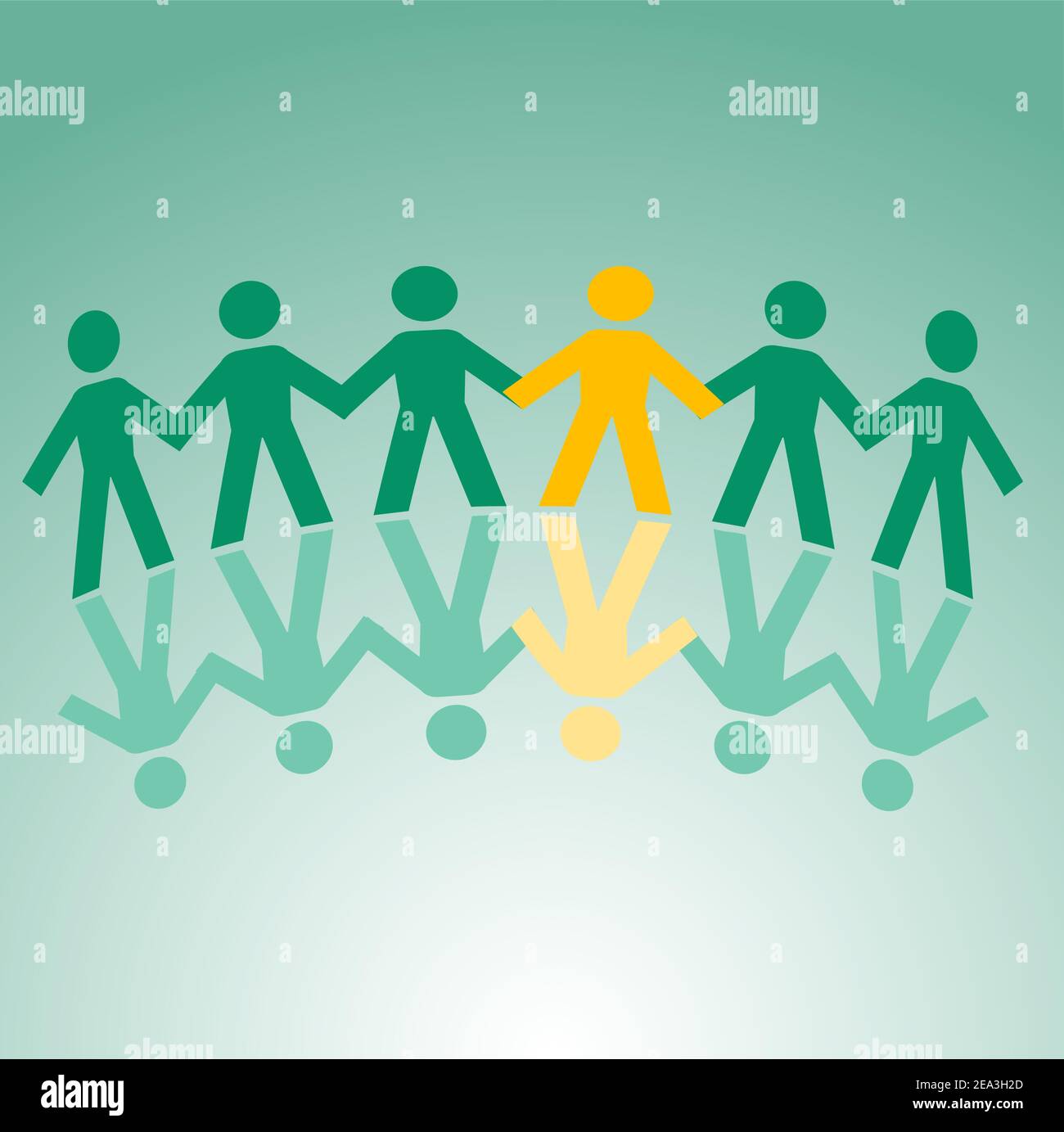 Hands holding paper cutout Stock Vector Images - Alamy