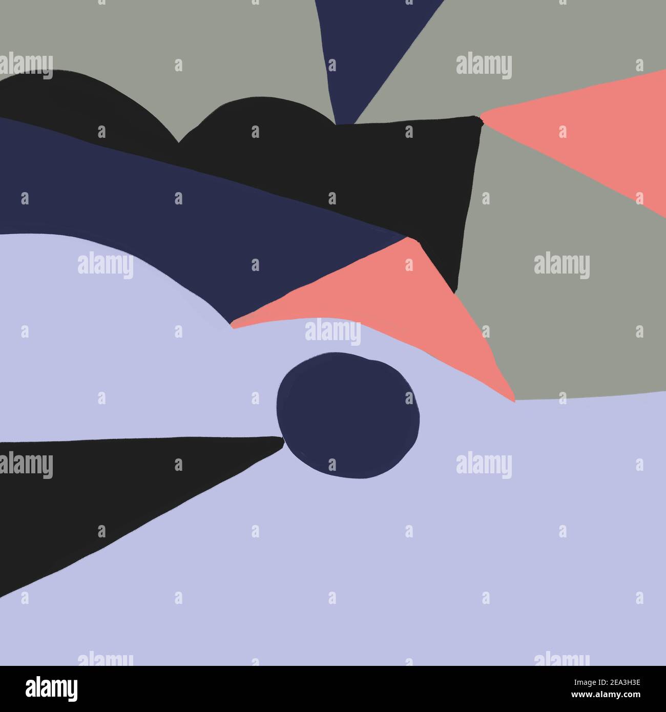 Seamless abstract cubism pattern with simple shapes. Trendy and arty ...