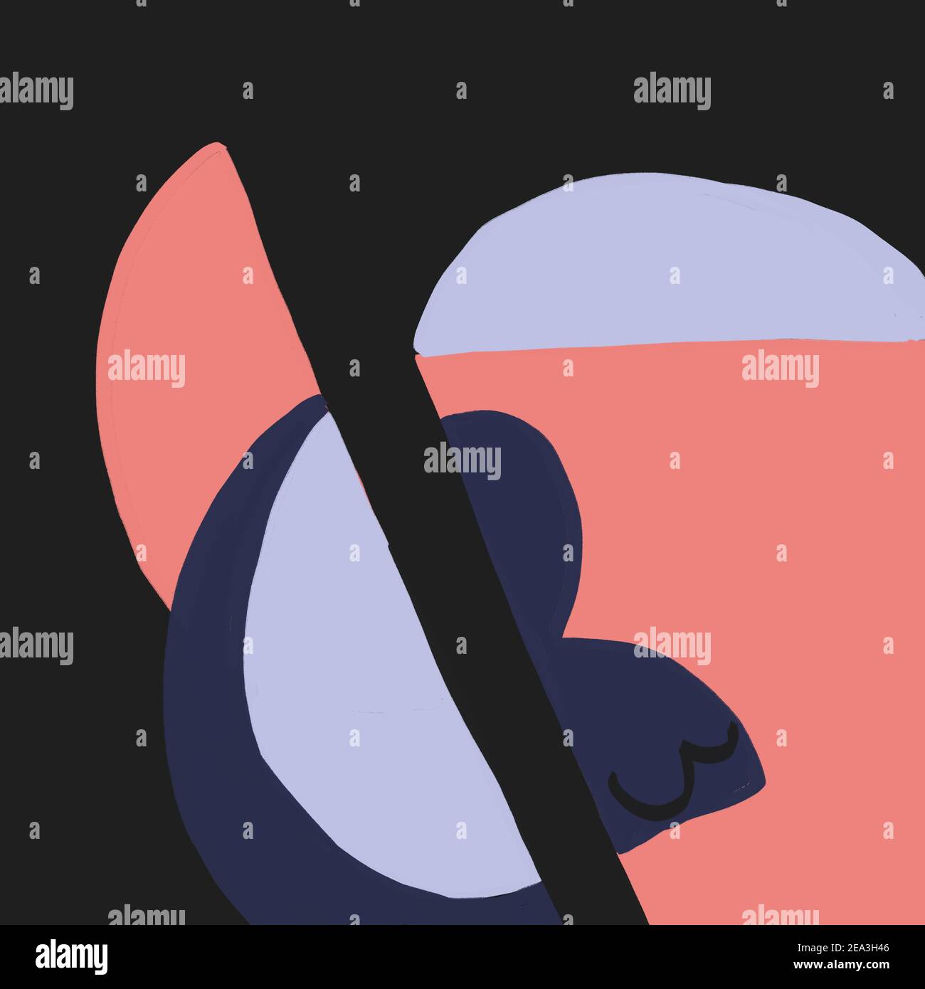 Seamless abstract cubism pattern with simple shapes. Trendy and arty ...