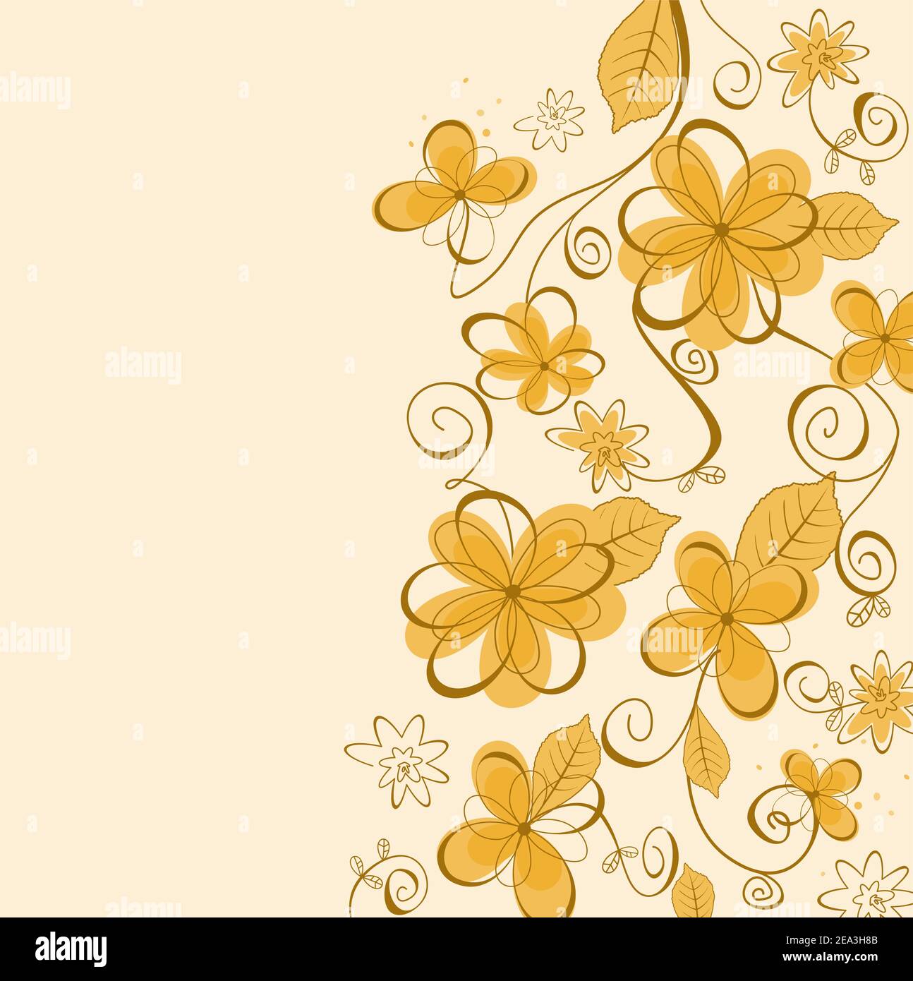 Summer flowers pattern for design as a background Stock Vector Image ...