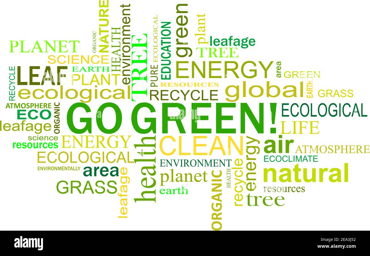 Environment and nature tags cloud for web design Stock Vector Image ...