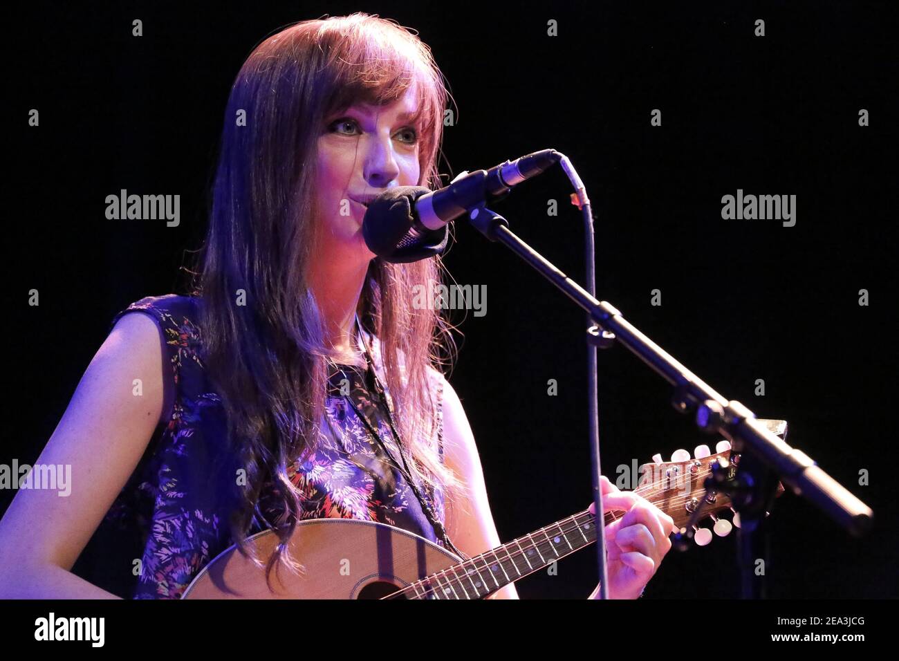 Laura J Martin performing live on stage at the Purcell Room supporting ...