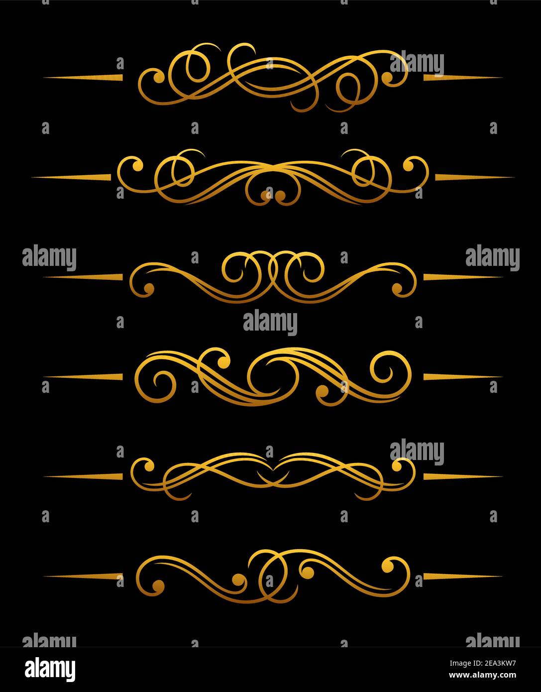 Golden divider hi-res stock photography and images - Alamy