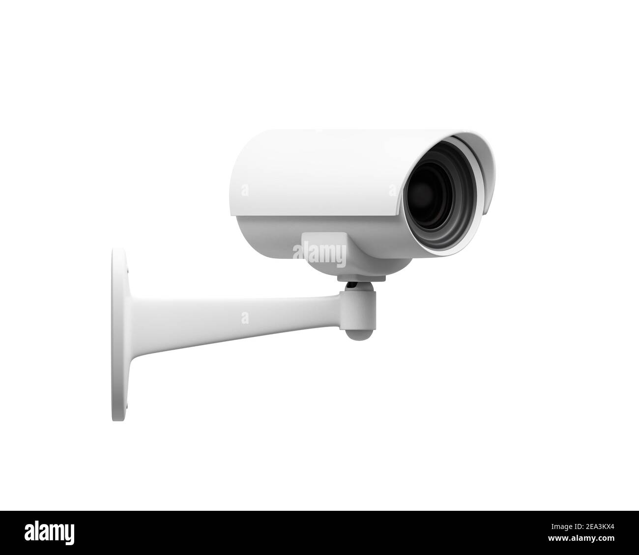 CCTV security camera isolated on white background, 3d render Stock ...