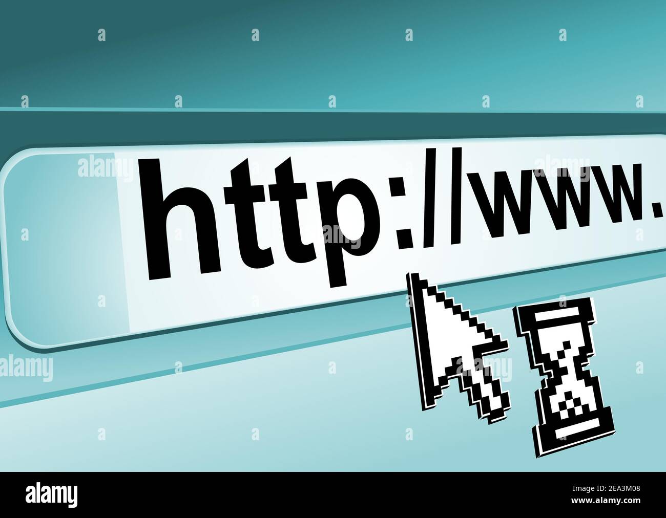 Website page with browser bar for Internet and technology concept ...