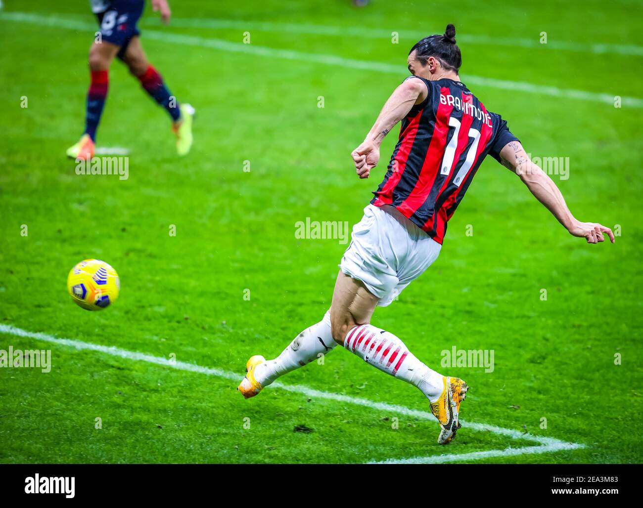 Zlatan Ibrahimovic of AC Milan seen in action during the Serie A 2020/ ...