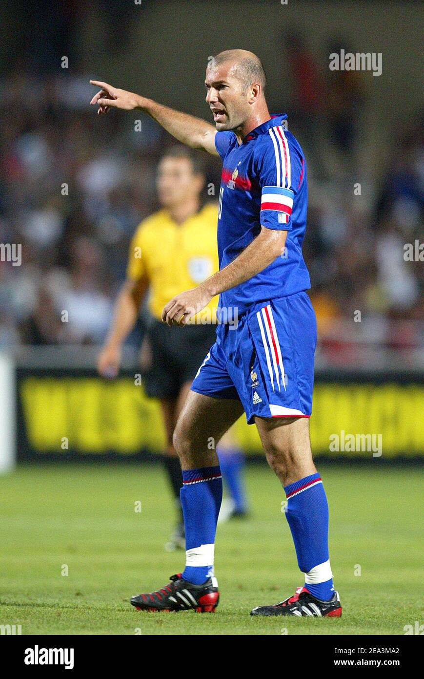 French midfielder Zinedine Zidane, who returns to play for France a ...