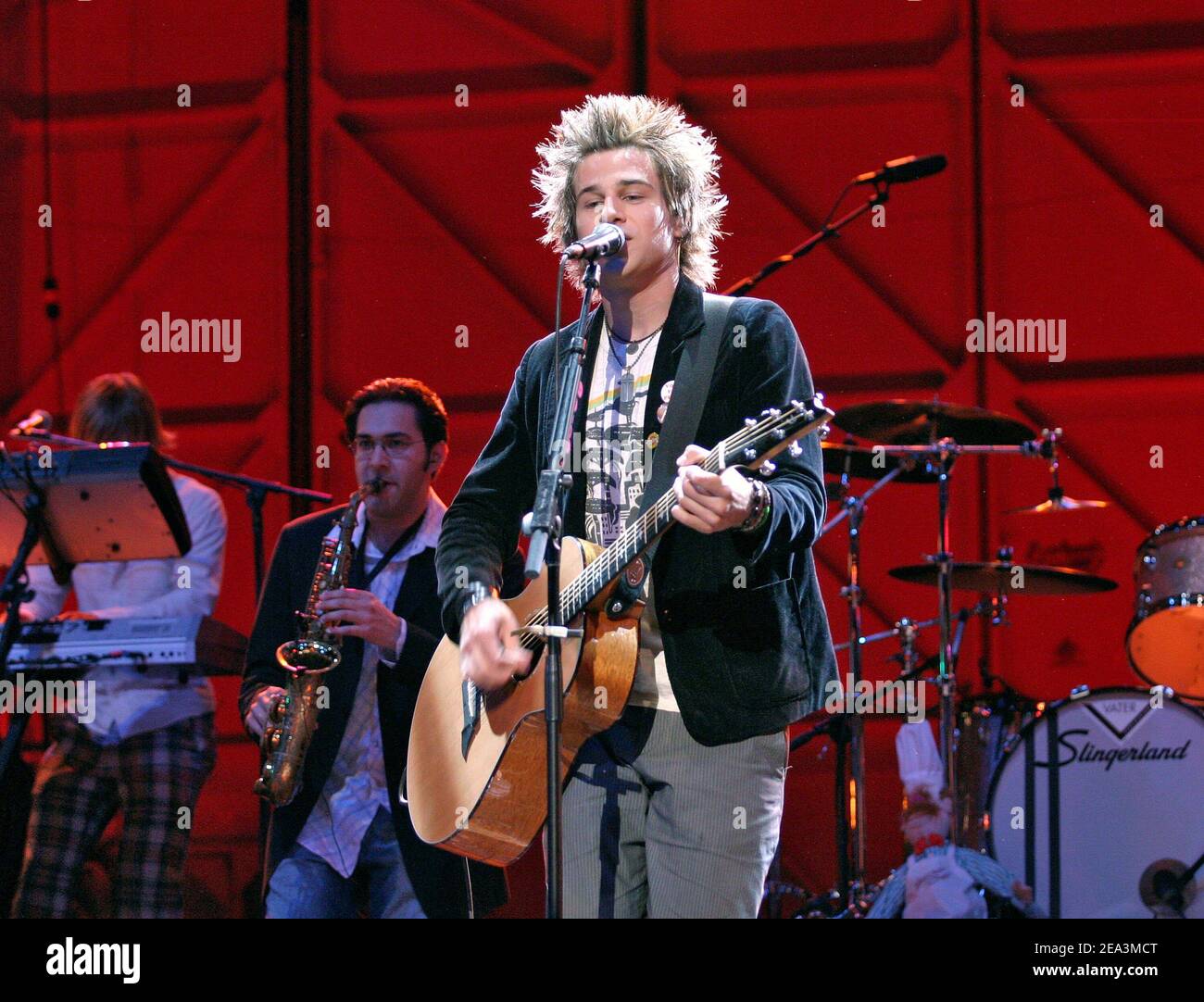 Ryan Cabrera performs live during the filming of his first DVD at the ...