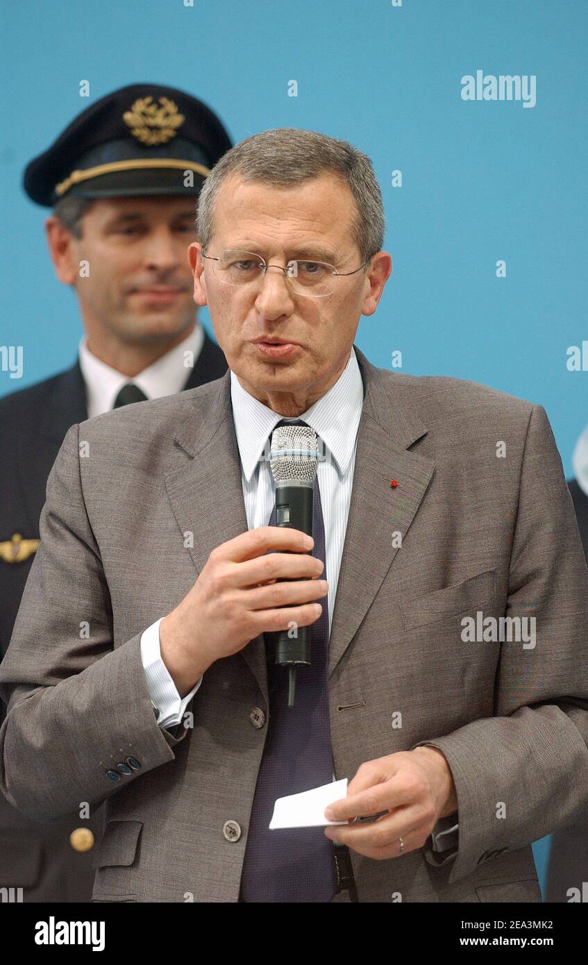 Air France CEO Jean-Cyril Spinetta attends the Presentation of the new ...