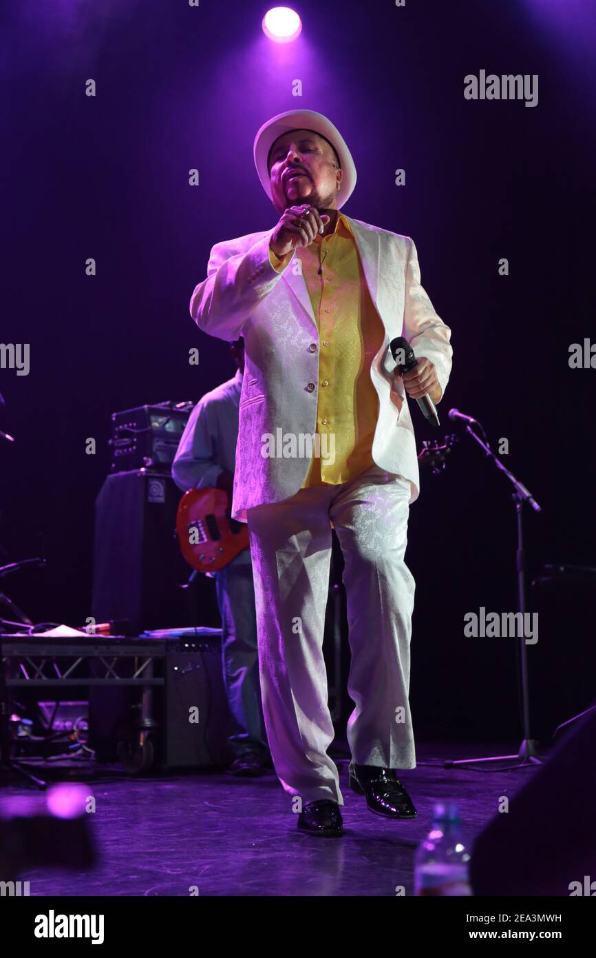 Dennis Alcapone performing live on stage at the Jamaica 50 Festival at ...