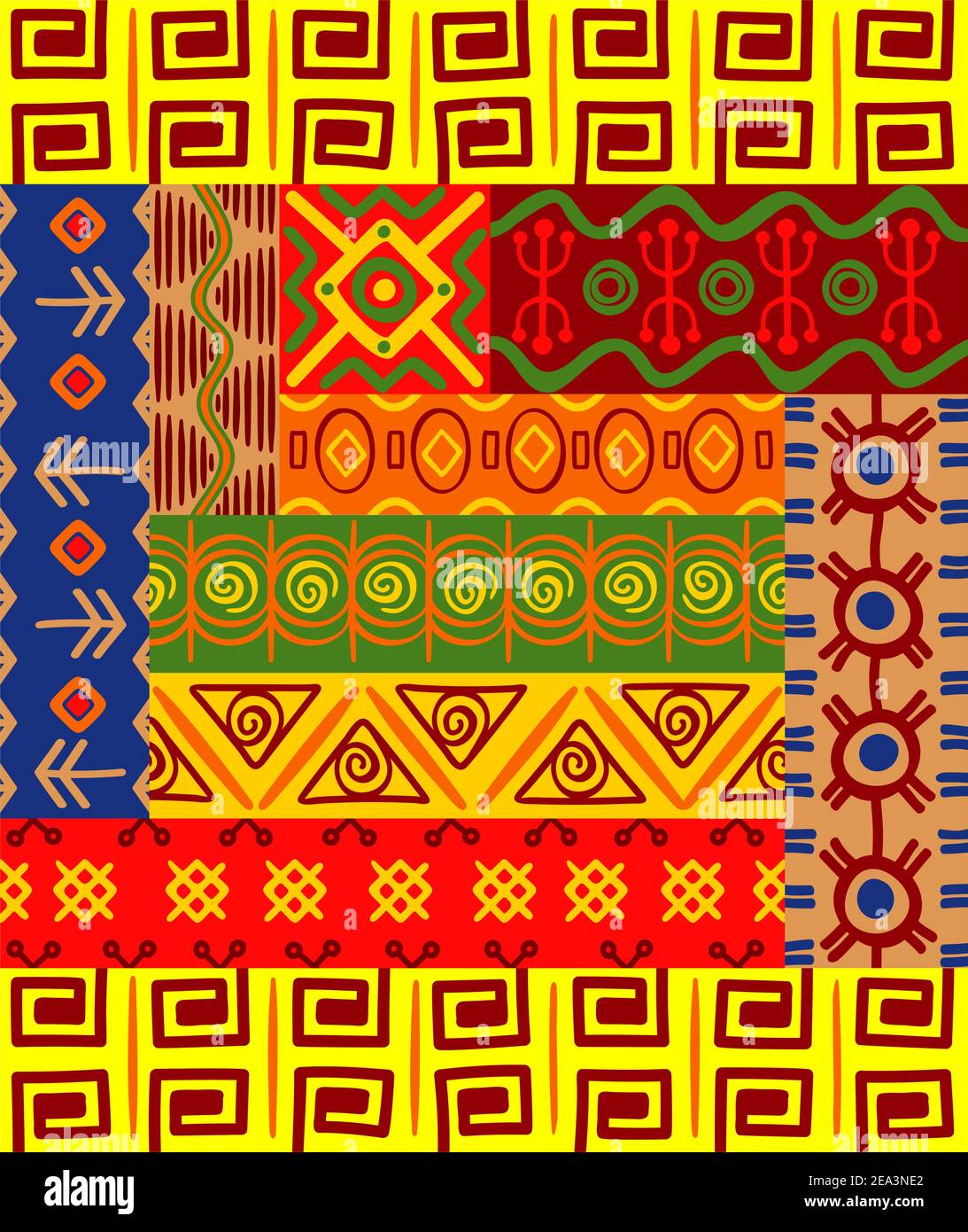 Ethnic africa patterns Stock Vector Images - Alamy