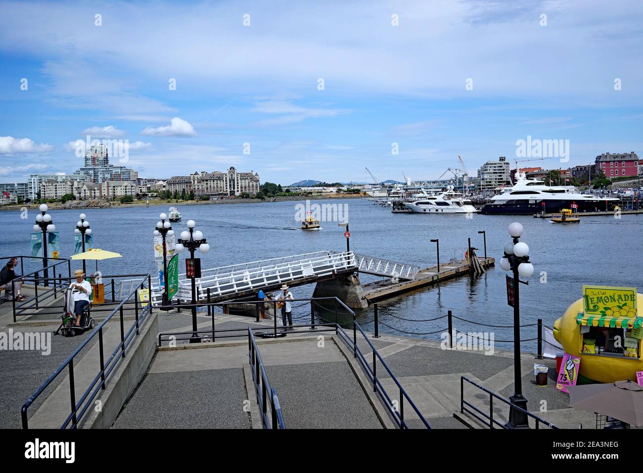 View of the waterfront area of the capital city of British Columbia ...