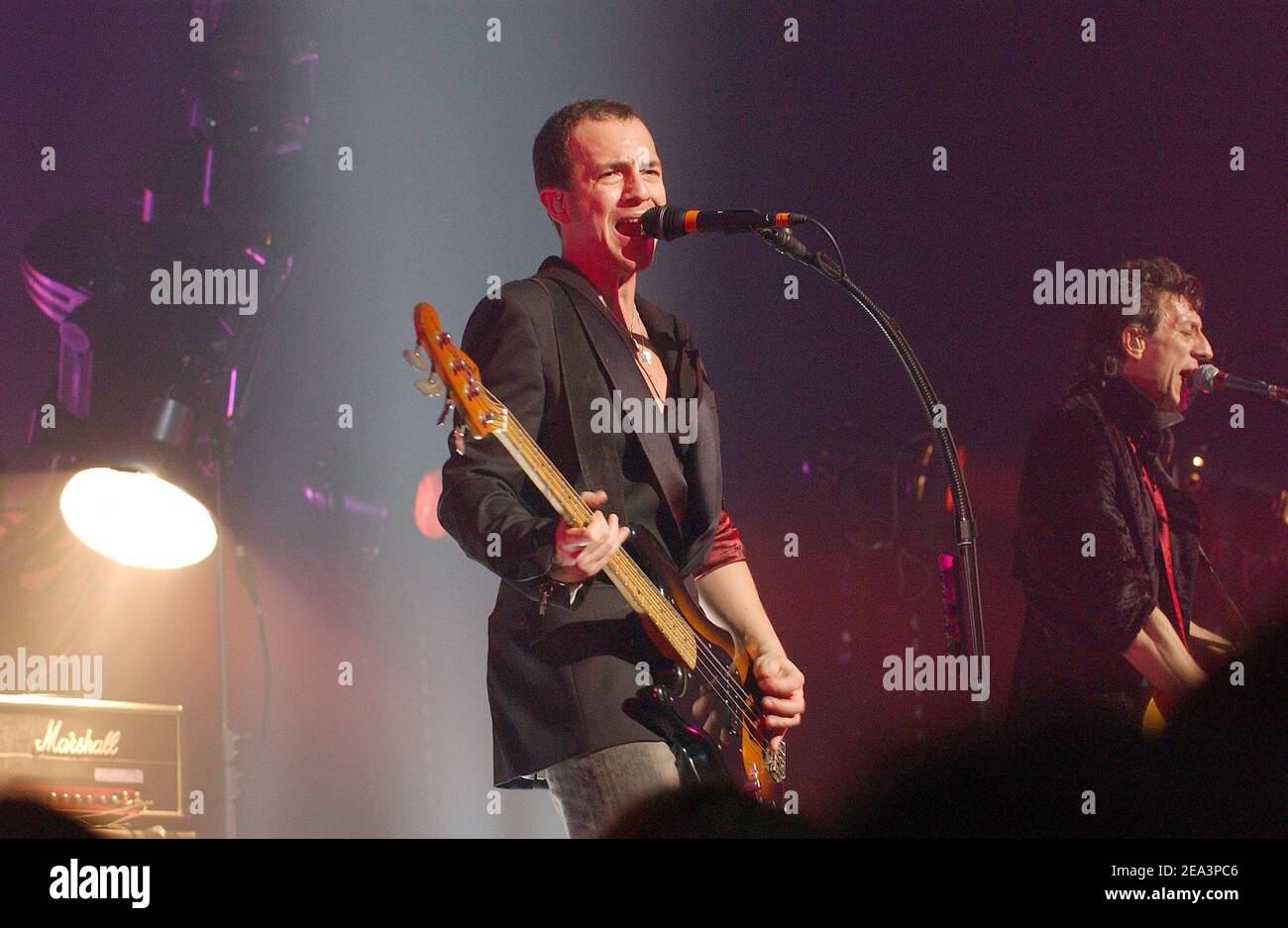 French singer Calogero performs live on stage at the Zenith in Paris ...