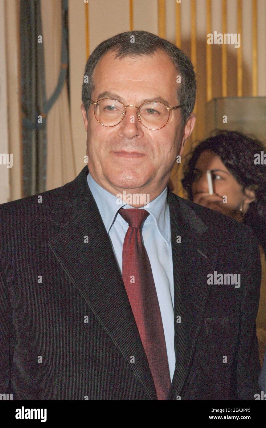 France Televisions director Marc Tessier attends a cocktail to present ...